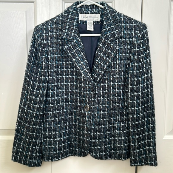 Rena Rowan | Jackets & Coats | Vintage Rena Rowan Tweed Jacket Size ...